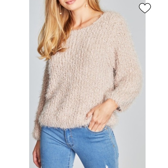POL | Sweaters | Pol Popcorn Textured Eyelash Sweater | Poshmark